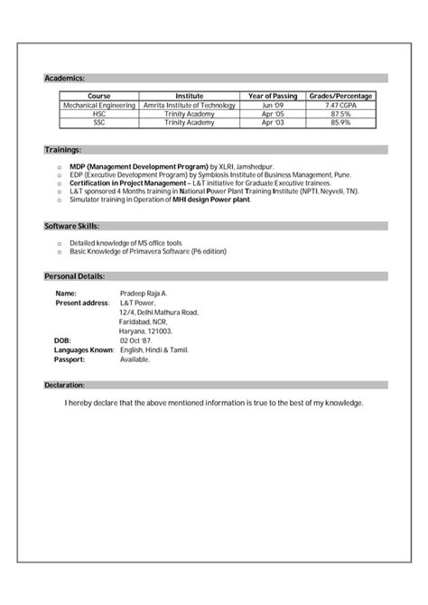 Pradeep Raja Resume Pdf