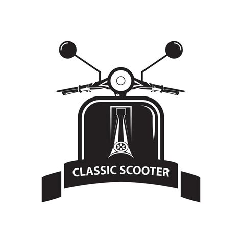 Classic Scooter Logo Design Inspiration 26301587 Vector Art At Vecteezy