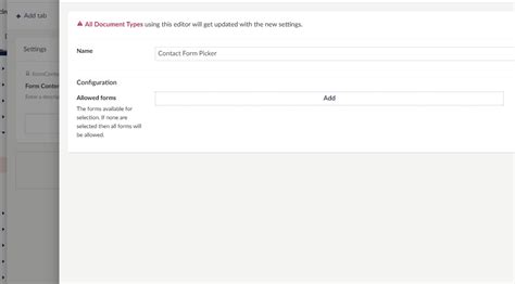 Cannot Pick Form Using Umbraco Form Picker With An Emepy Selection All
