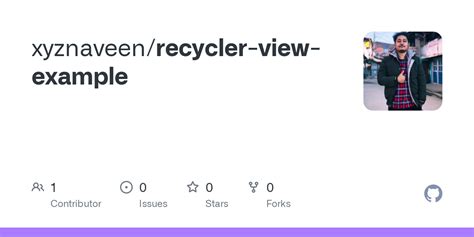 GitHub Xyznaveen Recycler View Example
