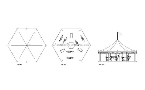Carousel Free Cad Drawings