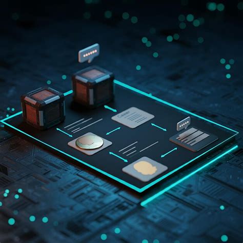 virtual network interface design premium ai generated image