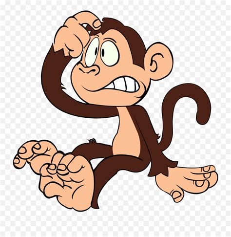 Download Monkey Confused Cartoon Full Size Confused Monkey Cartoon