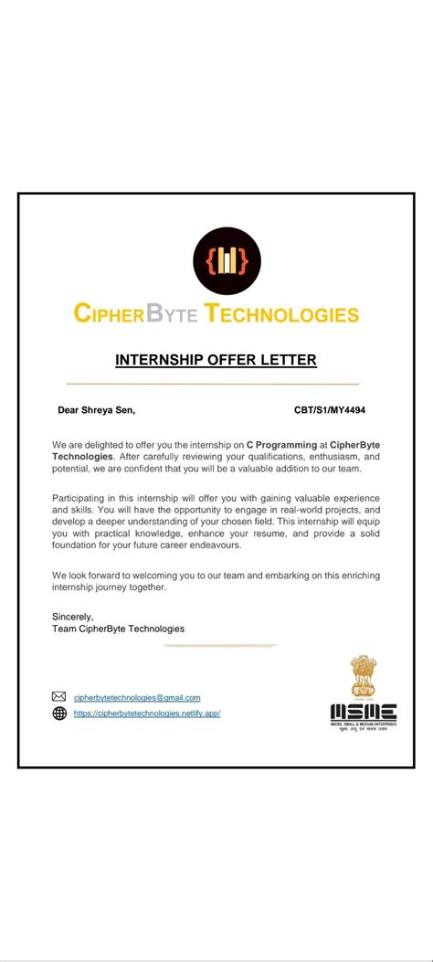 Shreya Sen On Linkedin Connections Cipherbytetech Cipherbyte Internship