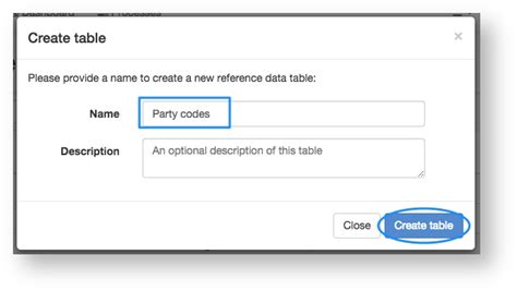 using a reference data table for value look up duco