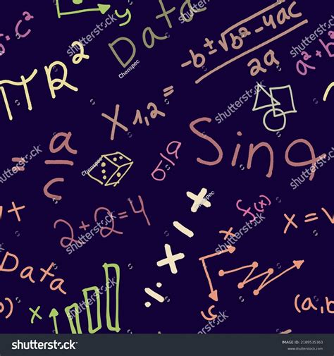 Arithmetic Operations Such Connecting Numbers Educational Stock