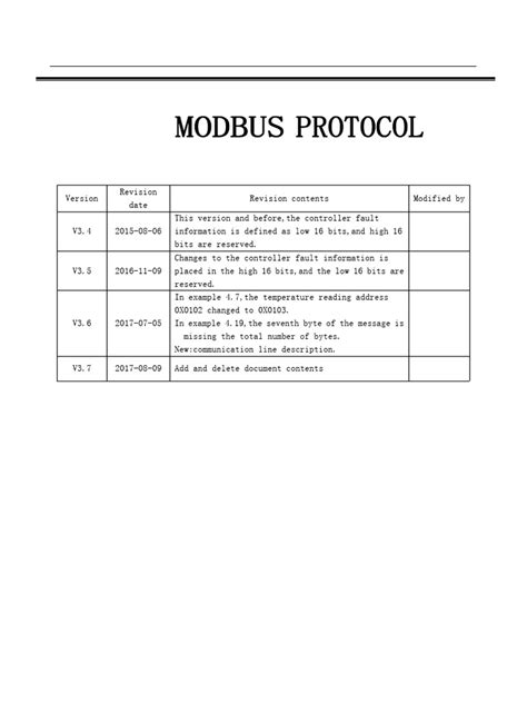 Modbus Protocol 37 Pdf Computer Science Computing