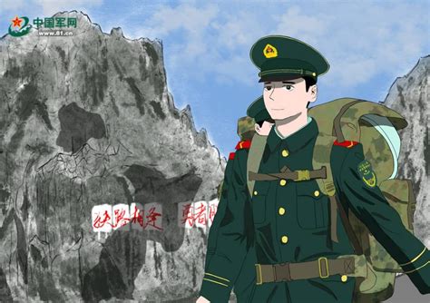 新兵入伍卡通图片 图库 五毛网