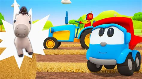 Мультики про машинки Грузовичок Лева строит конюшню Развивающие мультики все серии подряд