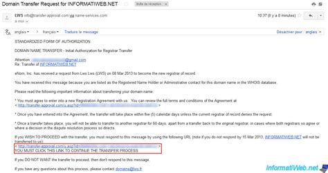Transfer A Net Domain From Ovh To Lwsfr Page 2 Web Tutorials Informatiweb