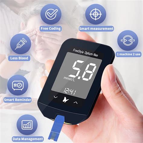 Abbott Freestyle Optium Neo Glucose Test Strips For Blood 44 Off