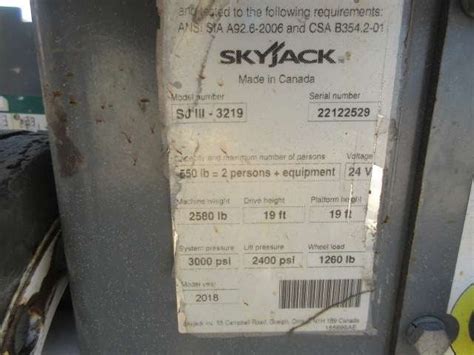 2018 Skyjack Sj3219 Used Scissor Lift Aerial Titans