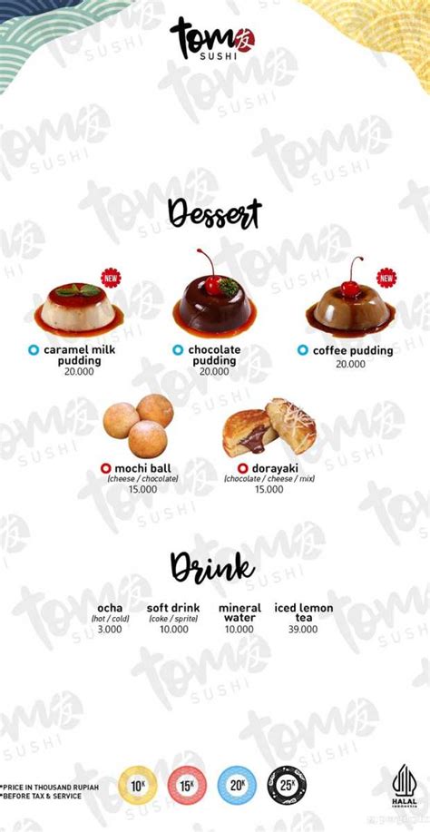Menu Tom Sushi Indonesia Lengkap Dengan Harga