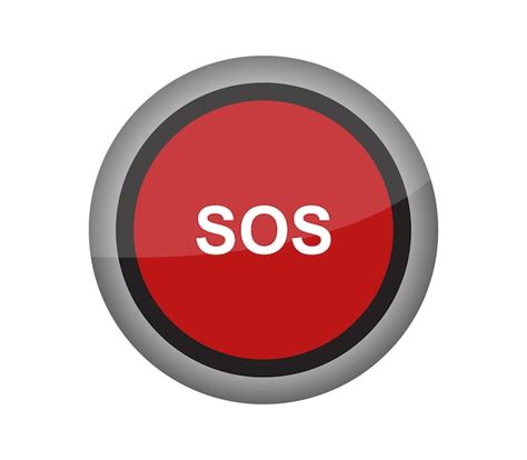 Premium Vector Sos Button