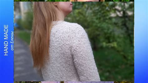Джемпер из букле в технике японское плечо Youtube