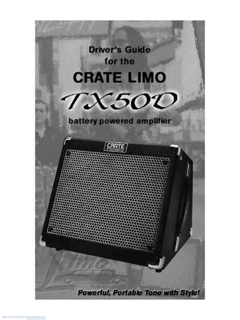 Manual Crate Amplifiers Tx50d Pdf Battery Charger Microphone