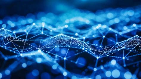 Technology Connect Network Abstract Digital Tech Futuristic Blue