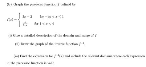 Solved A I Carefully Graph The Piecewise Function F Chegg