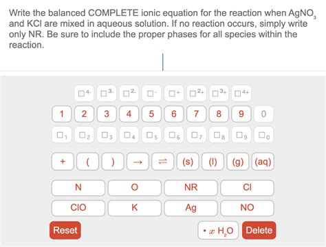 Solved Write The Balanced Complete Ionic Equation For The