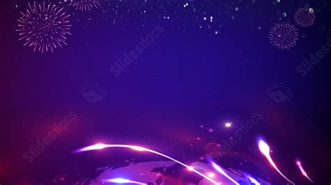 Purple Party Cool Fireworks Powerpoint Background For Free Download Slidesdocs