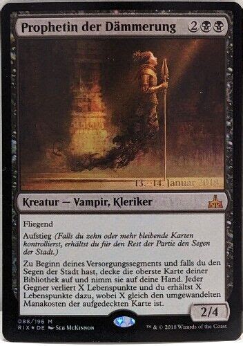 Mtg Foil Twilight Prophet Prerelease Promo Rix German Ebay