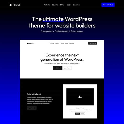 Style Variations Frost Wordpress Theme