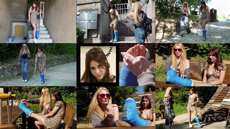 Amber Slwc Crutching Struggles And Foot Play Broken Angelz Casts Clips4sale