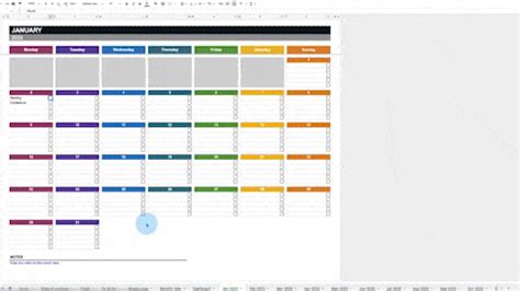 2023 Calendar Spreadsheet Template