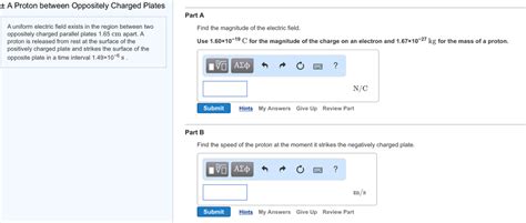 Solved A Uniform Electric Field Exists In The Region Between