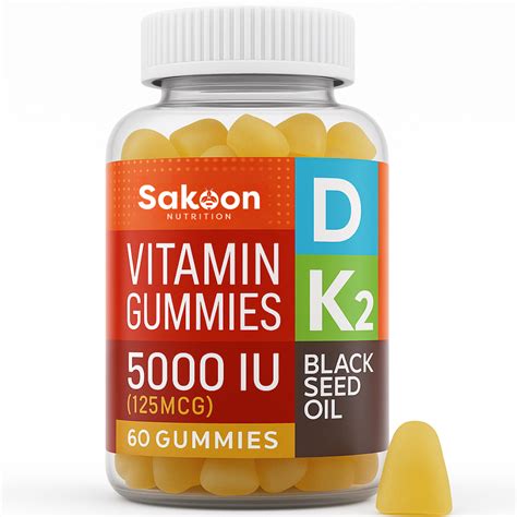 5000 Iu Vitamin D3 With Vitamin K2 And Black Seed Oil