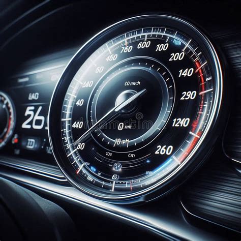 a car speedometer stock illustration illustration of showing 377291373