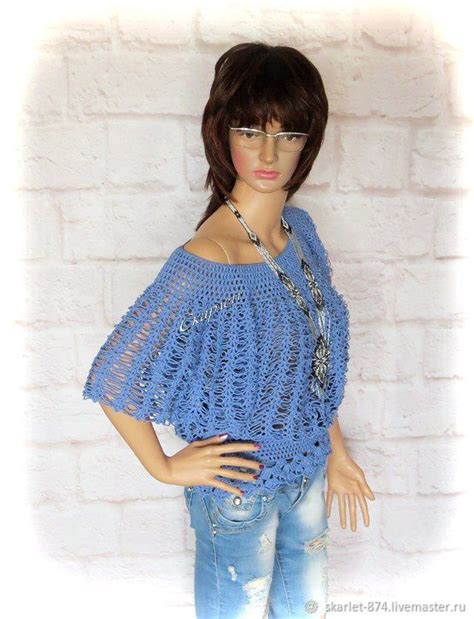 Блузка на лето вязаная летняя блуза вязаная ажурная кофточка | Crochet ...