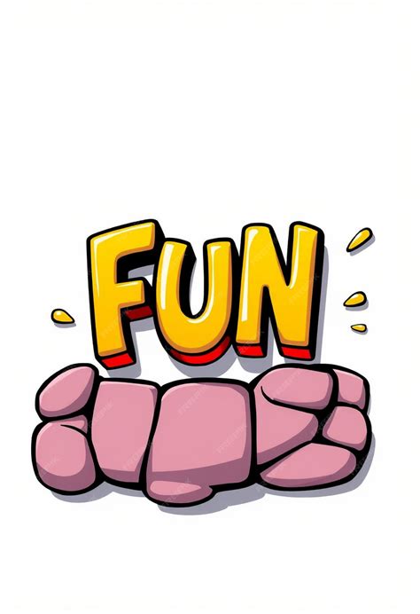 Fun Cartoon Text Effect Premium Ai Generated Image