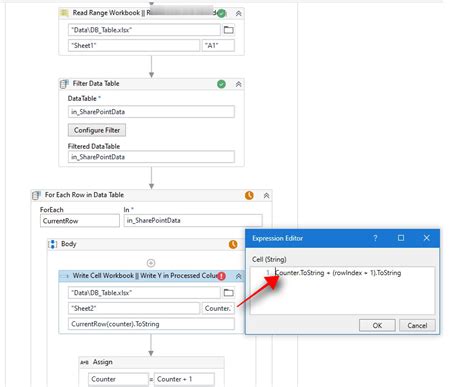 Write Data From Sheet1 To Sheet2 In The Same File Using For Each Row In
