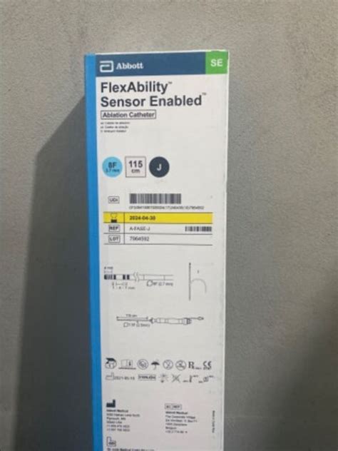 Used Abbott Flexability Sensor Enabled Ablation Catheter 8f 2 7 Mm 115 Cm A Fase J J Catheters