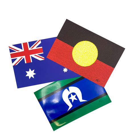 Aboriginal Torres Strait Islander And Australia Flag Posters