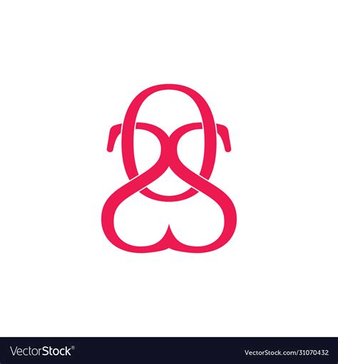 Letters Os Linked Simple Logo Royalty Free Vector Image