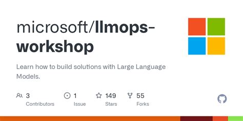 Github Microsoft Llmops Workshop Learn How To Build Solutions With Large Language Models