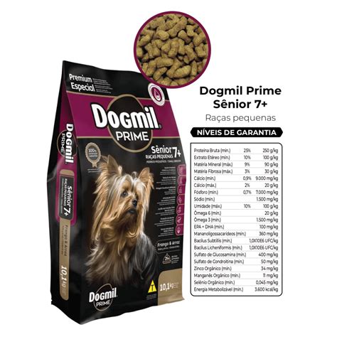 Ração Dogmil Prime Para Cães De Pequeno Porte Sênior 7 Sabor Frango