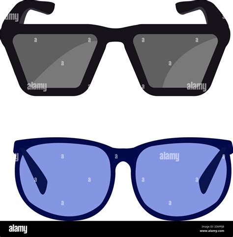 Stylish Sunglasses Illustration Vector On White Background Stock