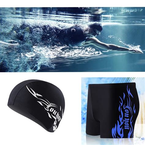 Kylin Express Mens Swimwear Professional Swimsuit Set White C