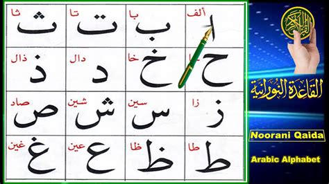 Learn Arabic Alphabet Noorani Qaida Lesson 1 Alif Ba Ta Arabic