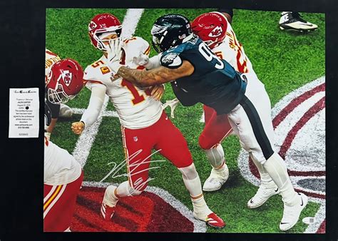 Philadelphia Eagles Jalen Carter Autographed 16 X 20 Photo Jsa Carls