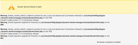 docker service crash docker engine unraid