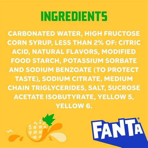 Fred Meyer Fanta® Pineapple Soda Bottle 2 Liter Fanta Caffeine
