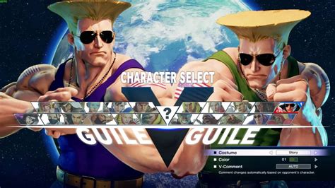 Guile Story Costume With Shades Street Fighter 5 Youtube
