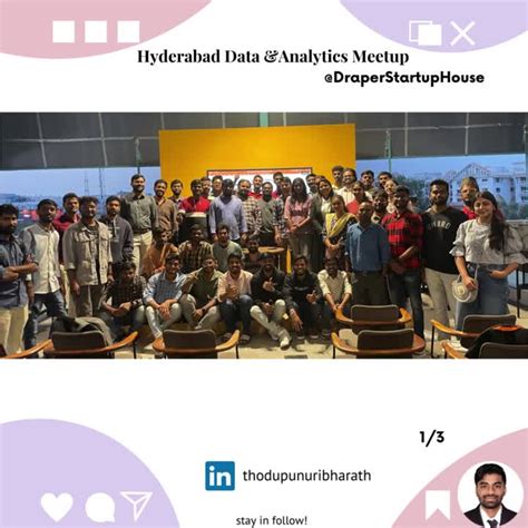 Thodupunuri Bharath On Linkedin Meetup Hyderabaddatacommunity Networking Dataanalytics 35