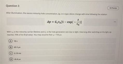 Solved Question 1 20 Points What Are The Electron And Hole