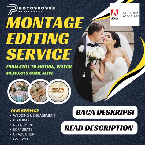 BACA DESKRIPSI PROFESSIONAL SERVIS EDIT MONTAJ MONTAGE EDITING