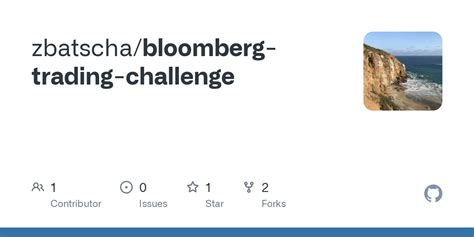 Github Zbatschabloomberg Trading Challenge
